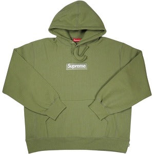 SUPREME シュプリーム 25FW Box Logo Hooded Sweatshirt Light Olive ボックスロゴパーカー ...